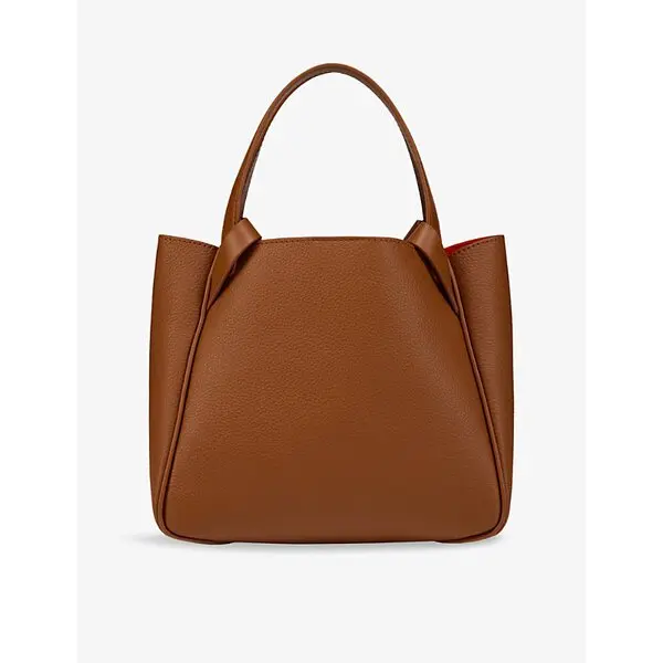 CHRISTIAN LOUBOUTIN Bettina Mini Empire Leather Tote Bag - Cuoio