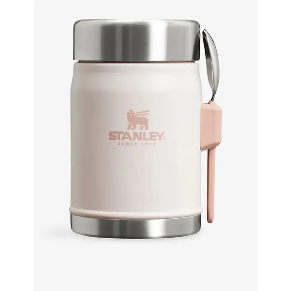 STANLEY Classic Legendary Stainless-steel Food Jar And Spork 0.4l - Rose Quartz