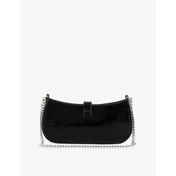 Zadig&Voltaire Janis Patent-leather Mini Bag - Black