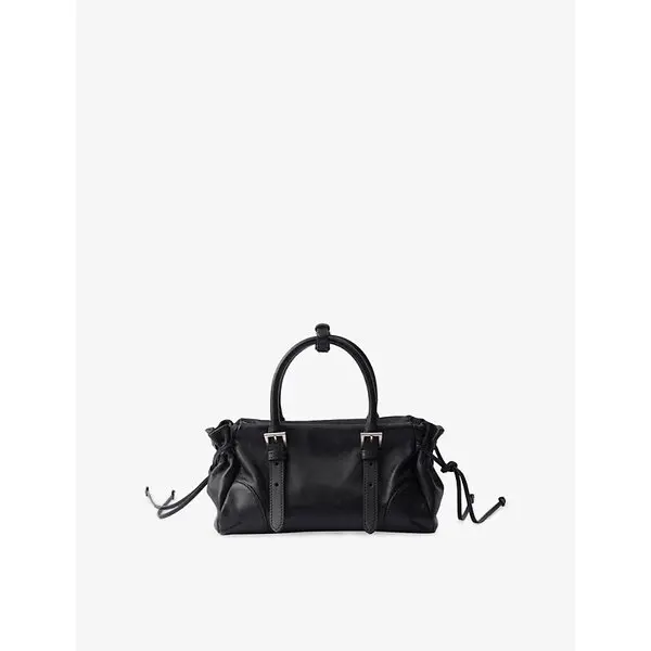 Prada Small Leather Shoulder Bag - Black