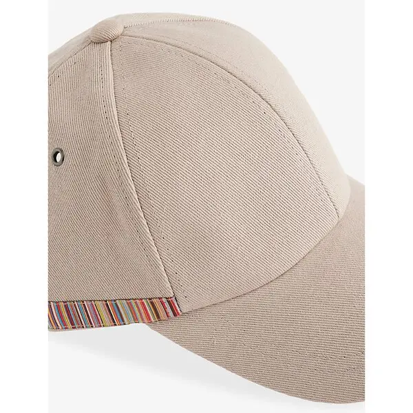 Paul Smith Signature Stripe Trim Corduroy Baseball Cap
