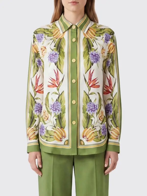 Farm Rio Tropical Floral Print Shirt