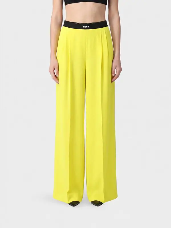 MSGM Wide Leg Pants
