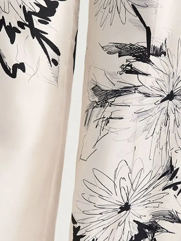Momoni Printed Wide Leg Trousers