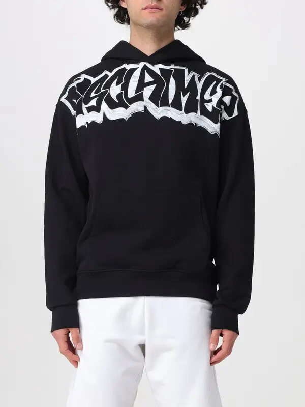 DISCLAIMER Graphic Print Hooded Sweatshirt