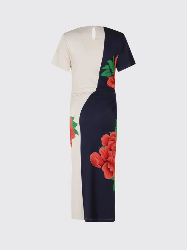 La DoubleJ Floral Print Midi Dress