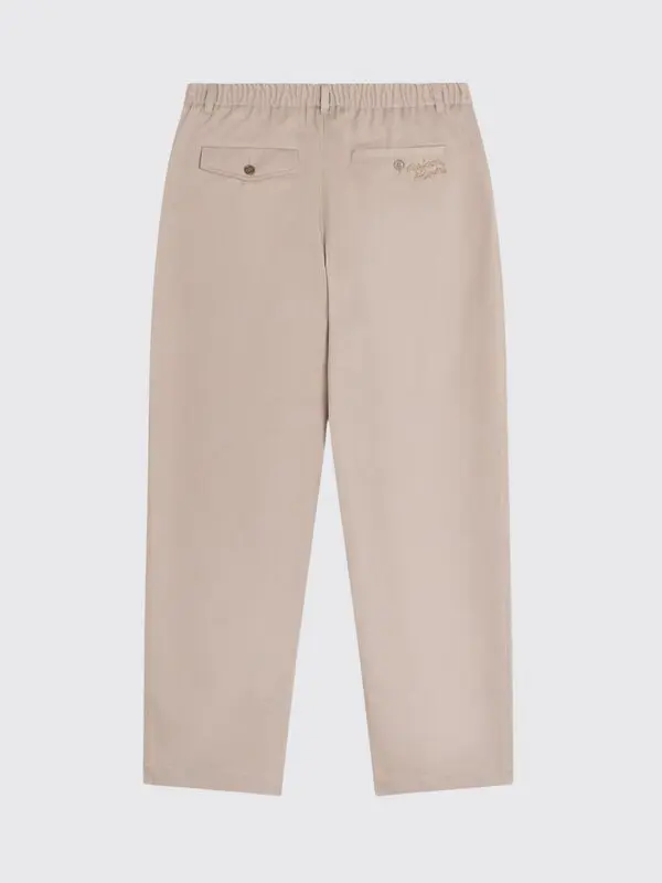 Maison Kitsuné Cotton Blend Trousers - Beige