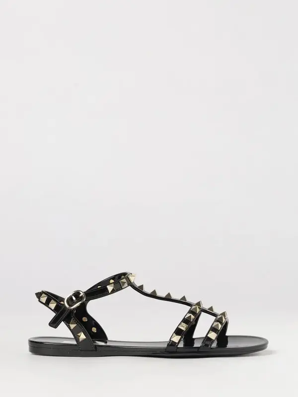 Valentino Garavani Studded Heeled Sandals - Black