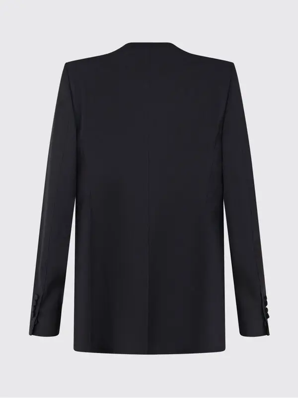 TOM FORD Cropped Wool And Silk Tuxedo Blazer With Padded Shoulders