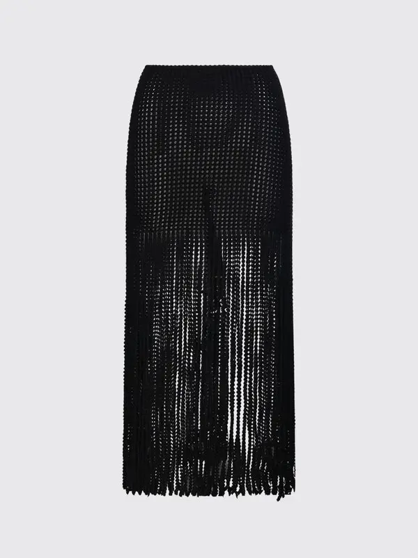 Alaïa Midi Skirt In Openwork Viscose Knit