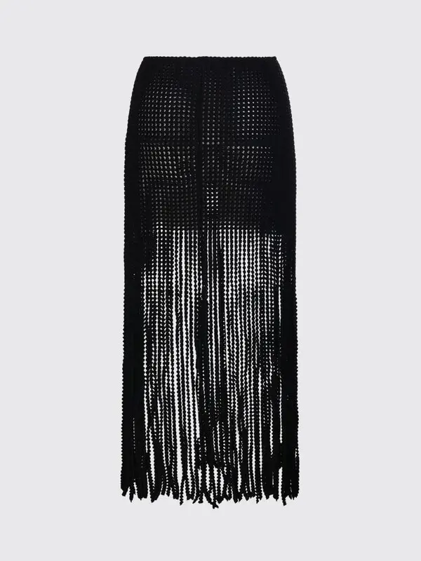 Alaïa Midi Skirt In Openwork Viscose Knit