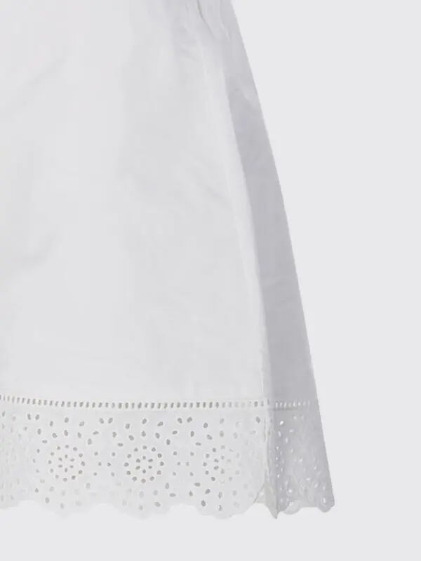 BY MALENE BIRGER Organic Cotton Shorts With Embroidered Lace Inserts