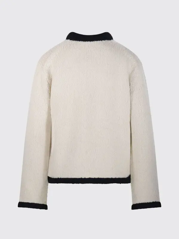 BY MALENE BIRGER Wool And Cotton Blend Crewneck Jumper With Contrast Trims