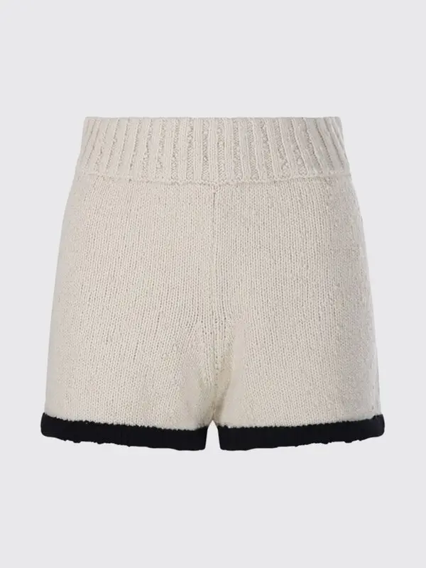 BY MALENE BIRGER High-waisted Slim Fit Knit Shorts In Organic Cotton And Wool
