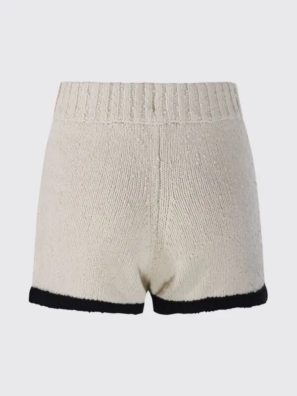 BY MALENE BIRGER High-waisted Slim Fit Knit Shorts In Organic Cotton And Wool