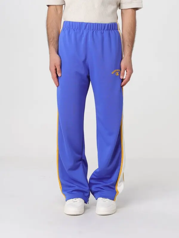 Champion Track Pants With Side Stripe Detail - Blue