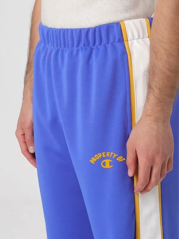 Champion Track Pants With Side Stripe Detail - Blue