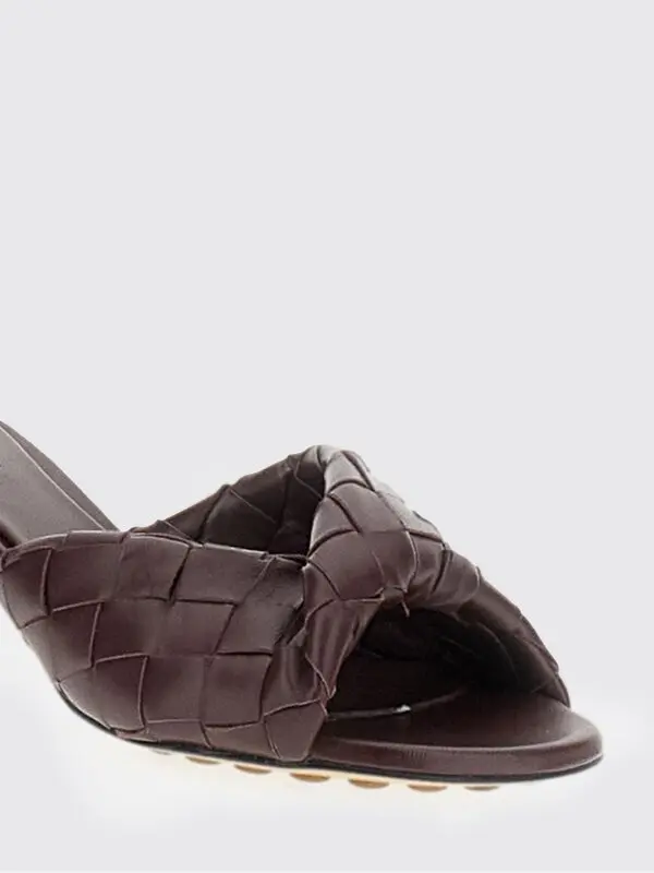 Bottega Veneta Blink Woven Nappa Mid-heel Mule Sandals - Black