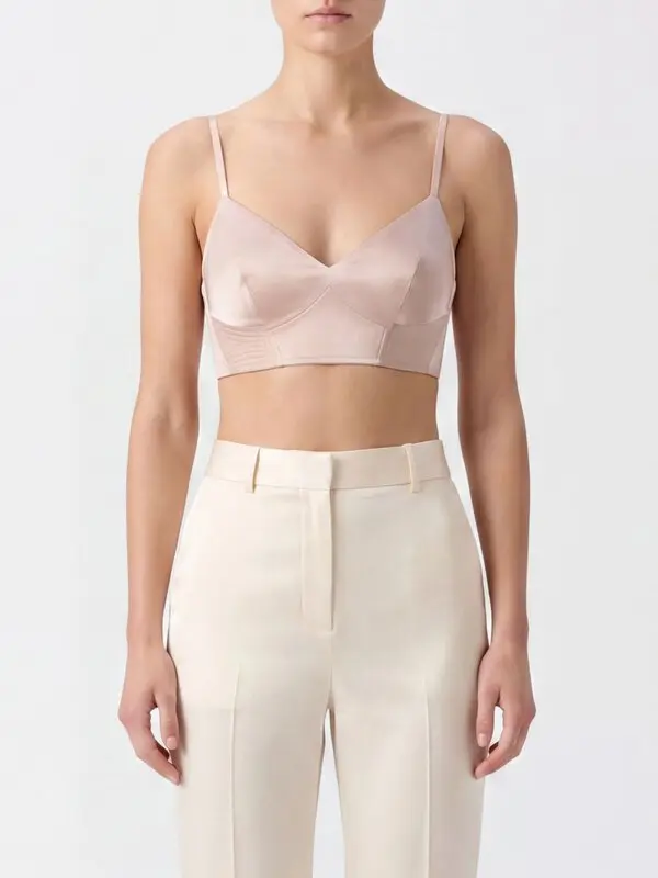 DI STAVNITSER Strappy V-neck Top - Pink