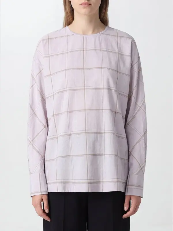 FORTE_FORTE Checked Shirt - Pink