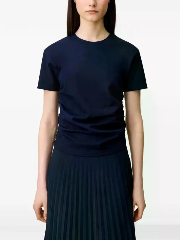 Claudie Pierlot Navy Trompe-l'œil Midi Dress