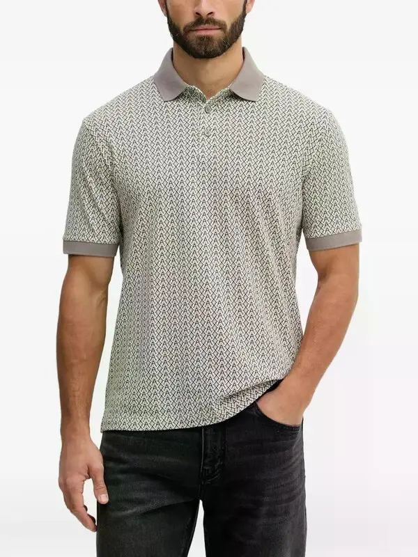 Armani Exchange Patterned Polo Shirt