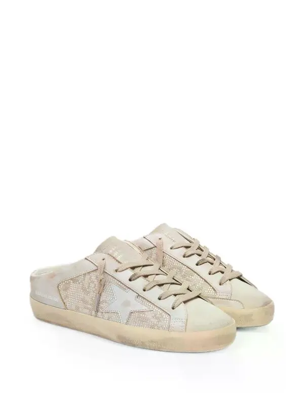 GOLDEN GOOSE Super-star Sabots Swarovski Crystal Embellished Sneakers