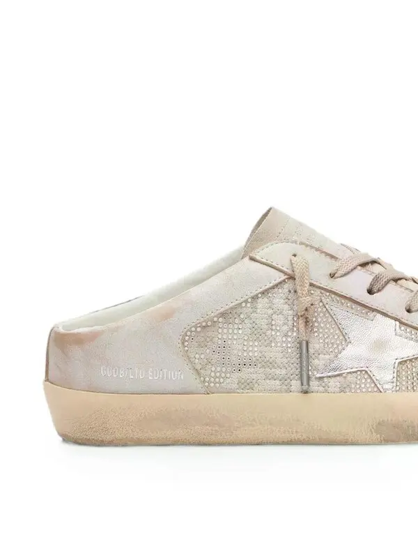 GOLDEN GOOSE Super-star Sabots Swarovski Crystal Embellished Sneakers
