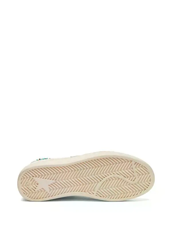 GOLDEN GOOSE Ball Star Nappa Leather Sneakers With Embellishments - Neutrals