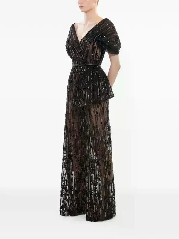 SAIID KOBEISY Sequin-embellished Jumpsuit