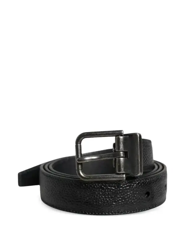Dolce & Gabbana Leather Belt With Pin Buckle