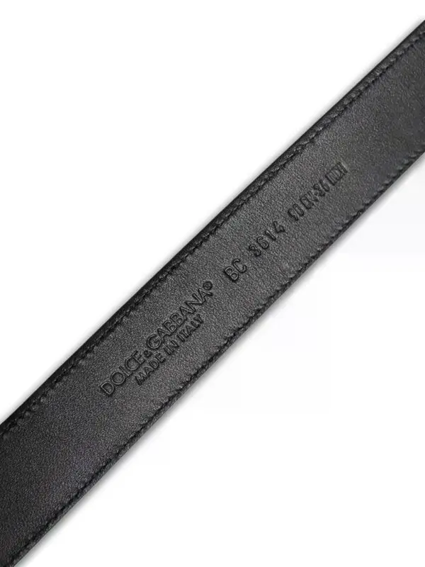 Dolce & Gabbana Leather Belt With Pin Buckle