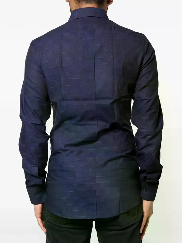 Dolce & Gabbana Gold Check-pattern Shirt