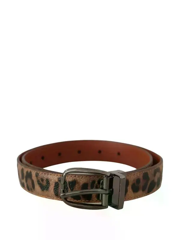 Dolce & Gabbana Leopard-print Buckle Belt