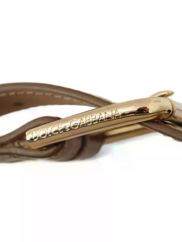 Dolce & Gabbana Logo-engraved Buckle Belt