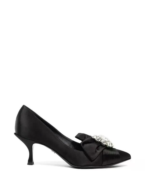 Dolce & Gabbana Crystal-embellished Bow-detail Pumps