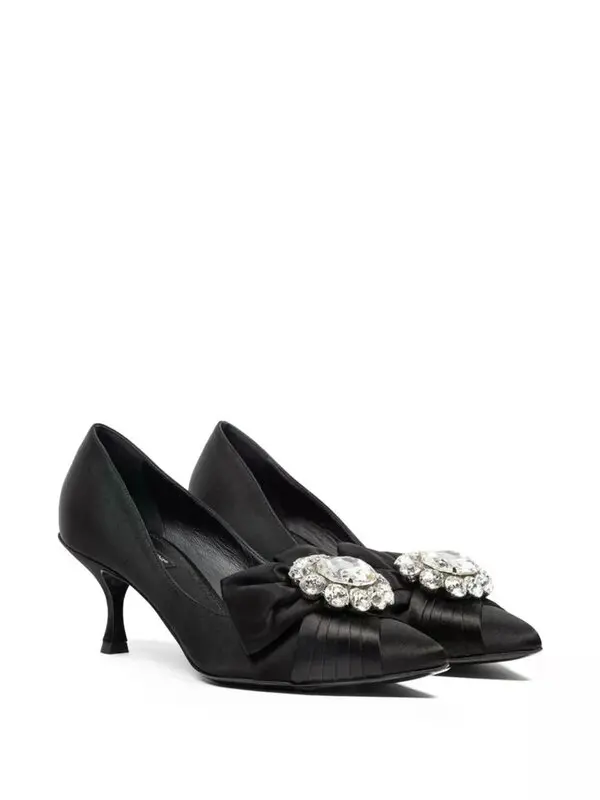 Dolce & Gabbana Crystal-embellished Bow-detail Pumps
