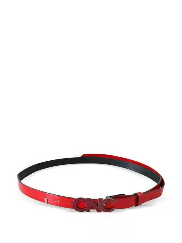 Costume National Cnc Logo Leather Belt