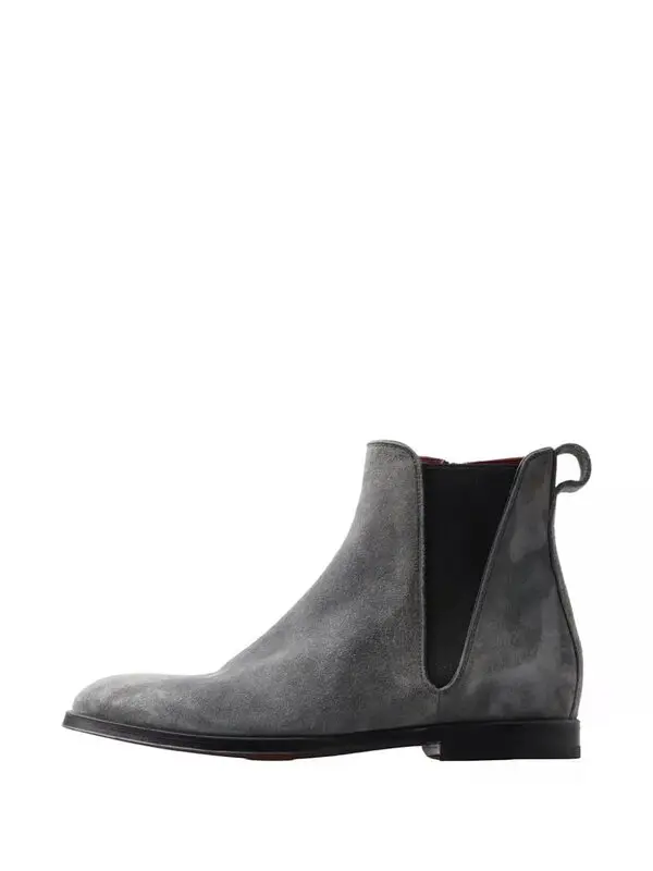 Dolce & Gabbana Suede Zip-up Ankle Boots