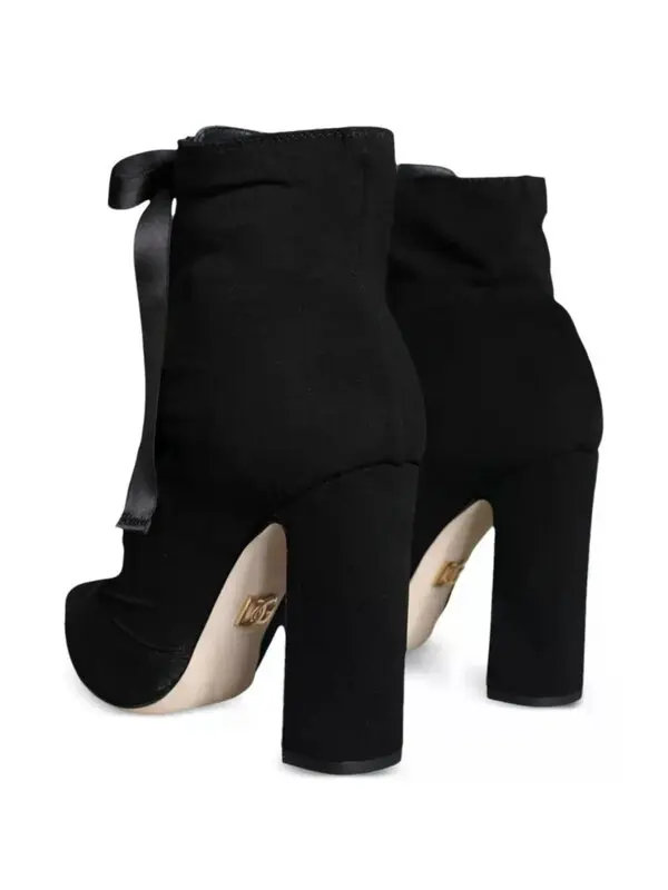 Dolce & Gabbana Lace-up Ribbon Ankle Boots