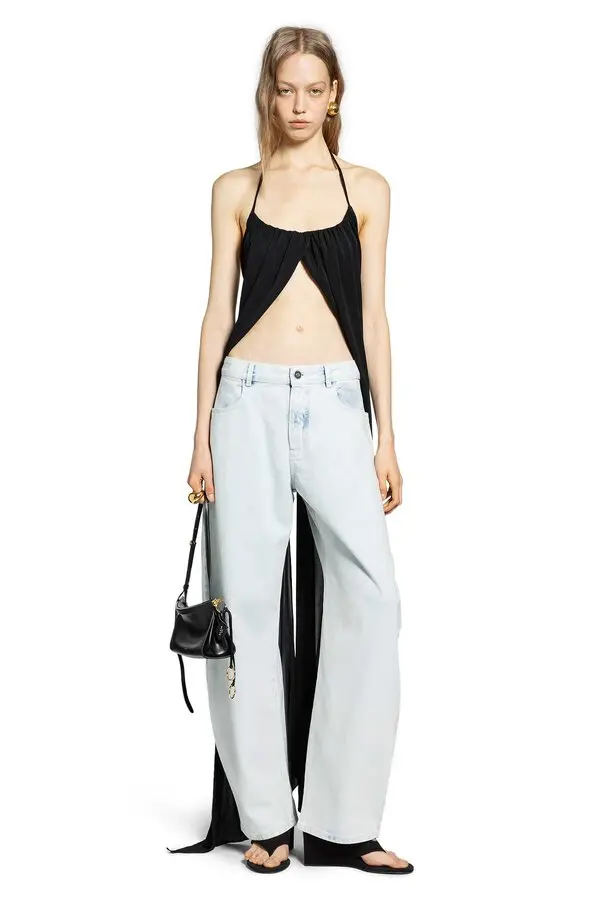 Alaïa Cross-pleated Halterneck Top