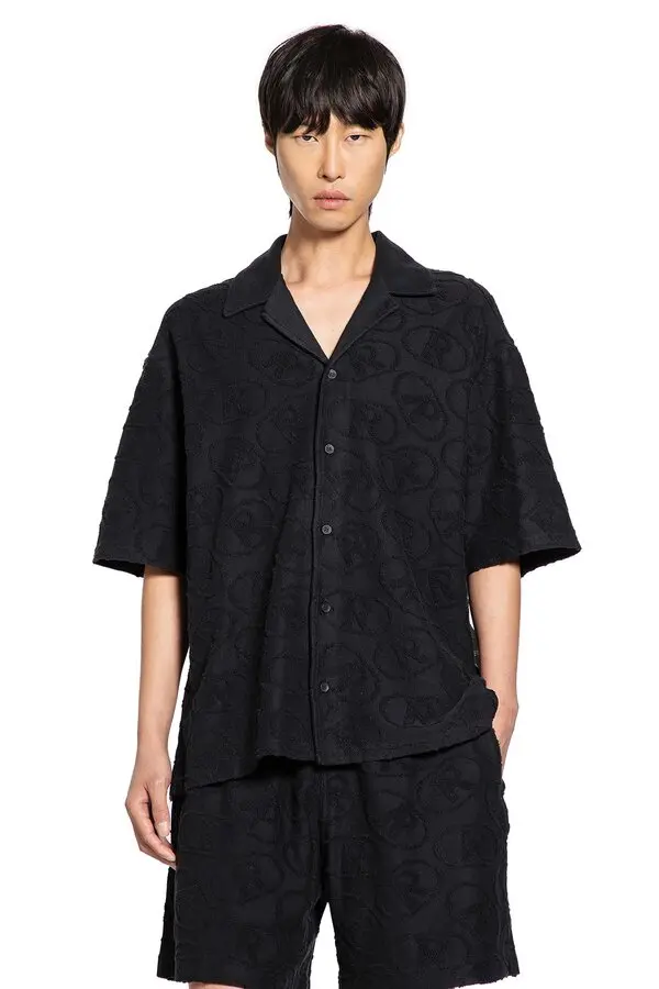 REPRESENT Aop Towel Shirt - Black