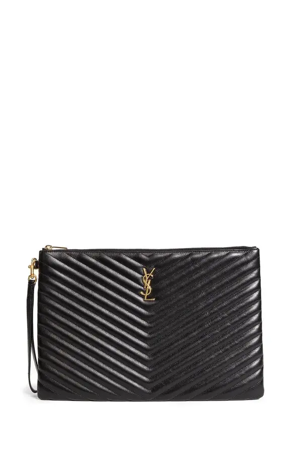 Saint Laurent Cassandre Matelassé Document Holder