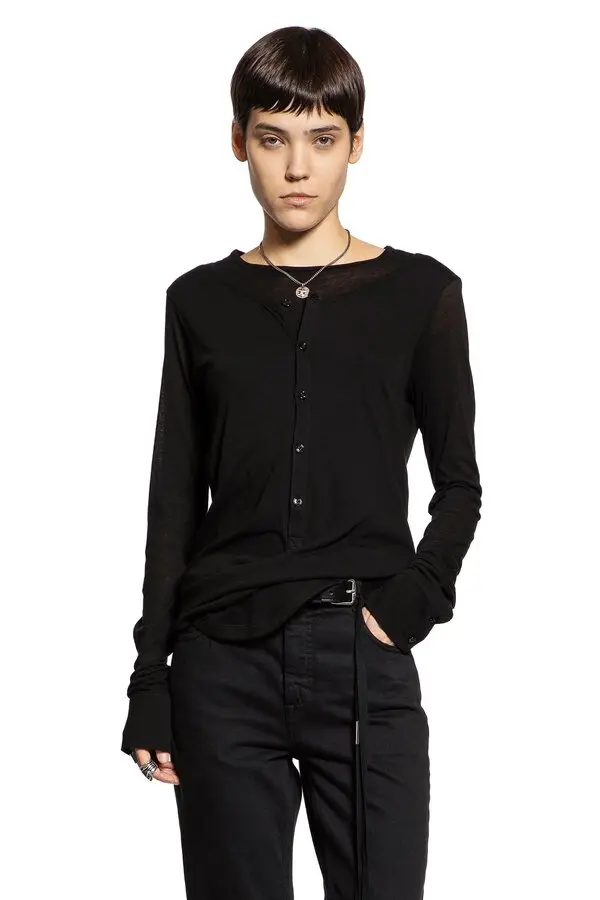 ANN DEMEULEMEESTER Double Layer Serafino Top