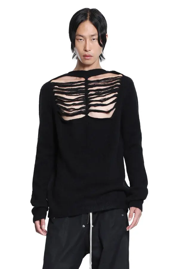 Rick Owens Concordians Alpaca Grid Knit Top