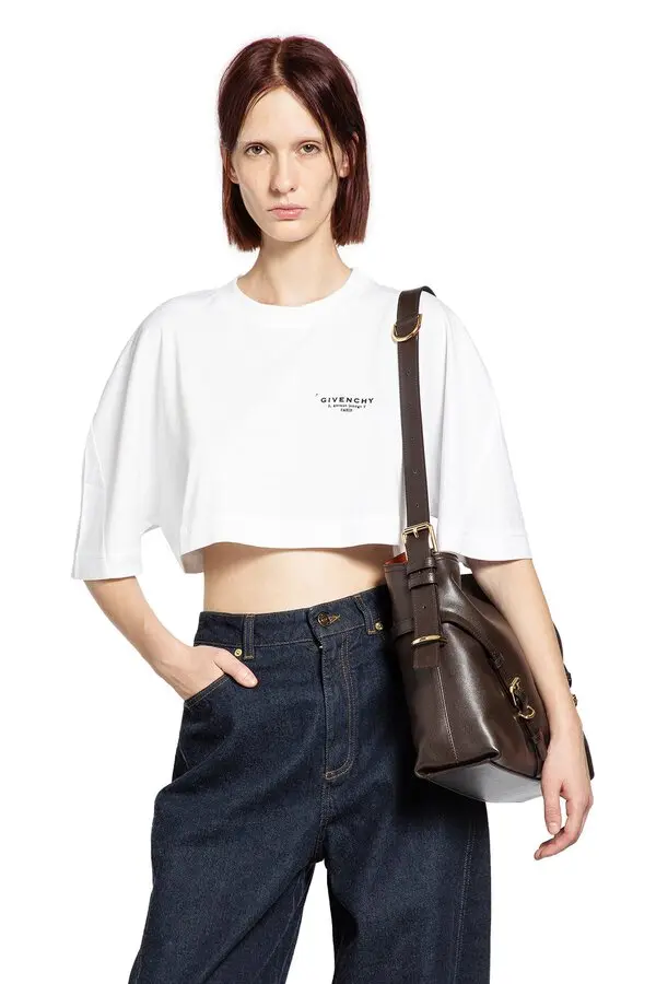 Givenchy Stamp Cropped T-shirt