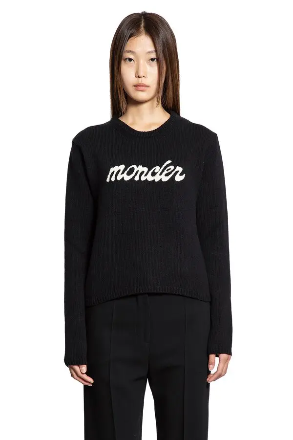 Moncler Embroidered Wool And Cashmere Sweater