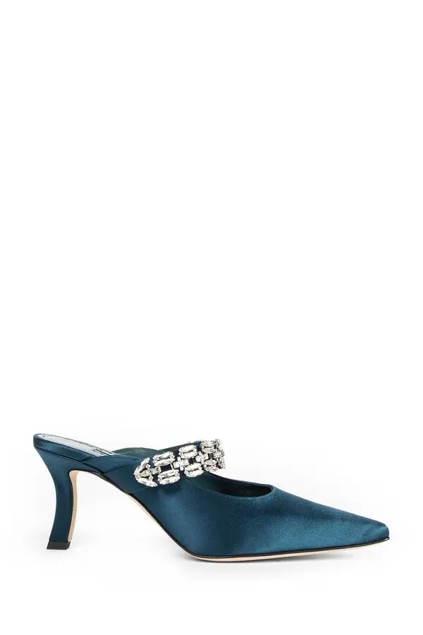 Manolo Blahnik Tamolmu Kitten Pumps