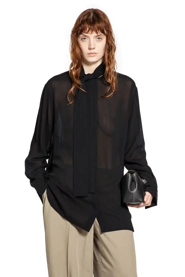 TOTEME Long Sheer Scarf Blouse
