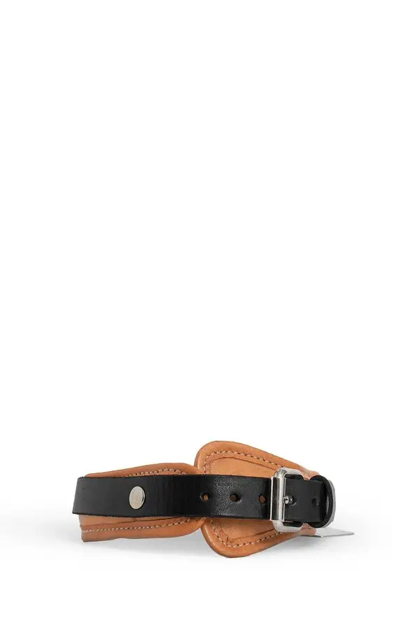 Guidi Leather Dog Collar With Adjustable Buckle - Multicolor